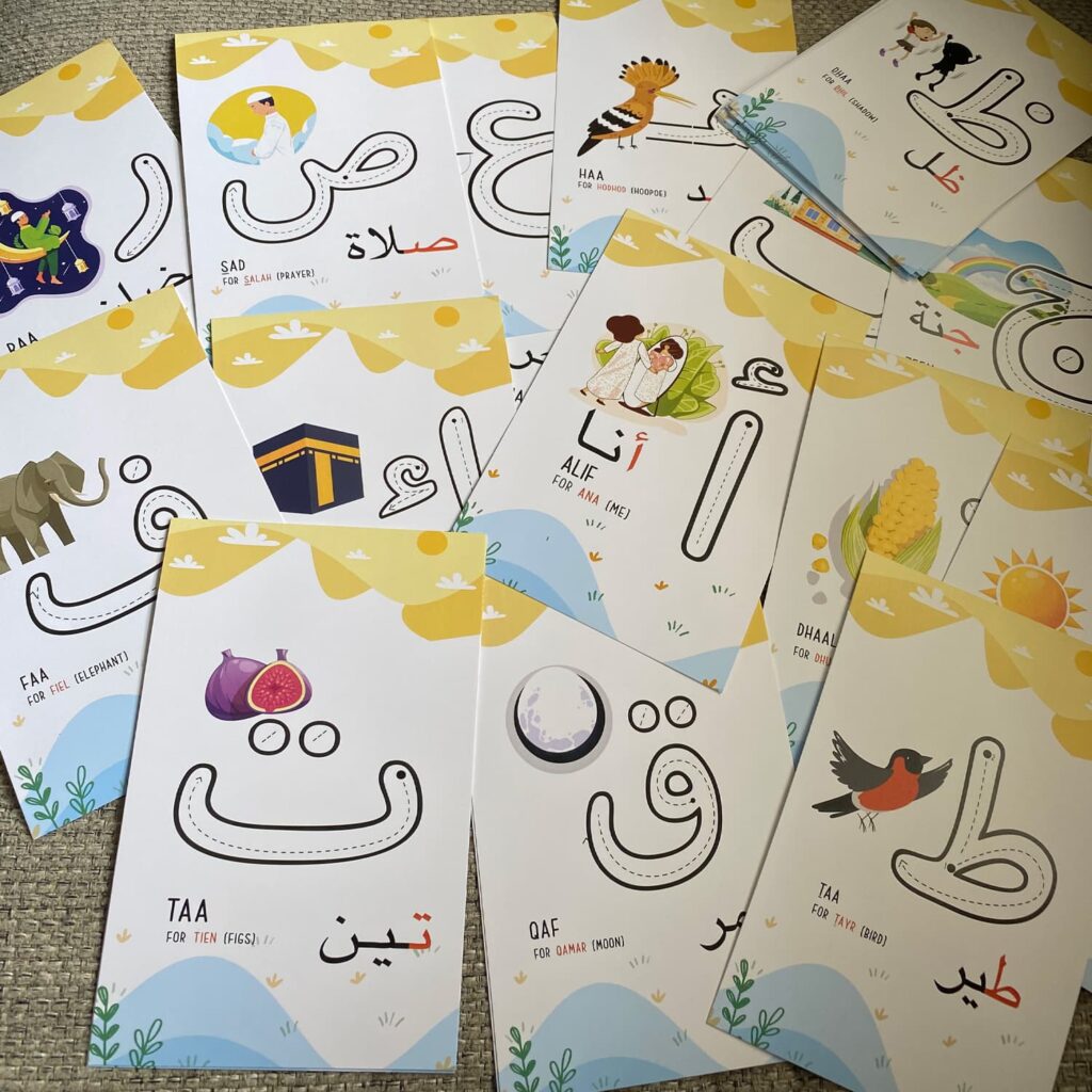 Arabic Alphabets Flash Cards - Ihsan Muslim Explorers